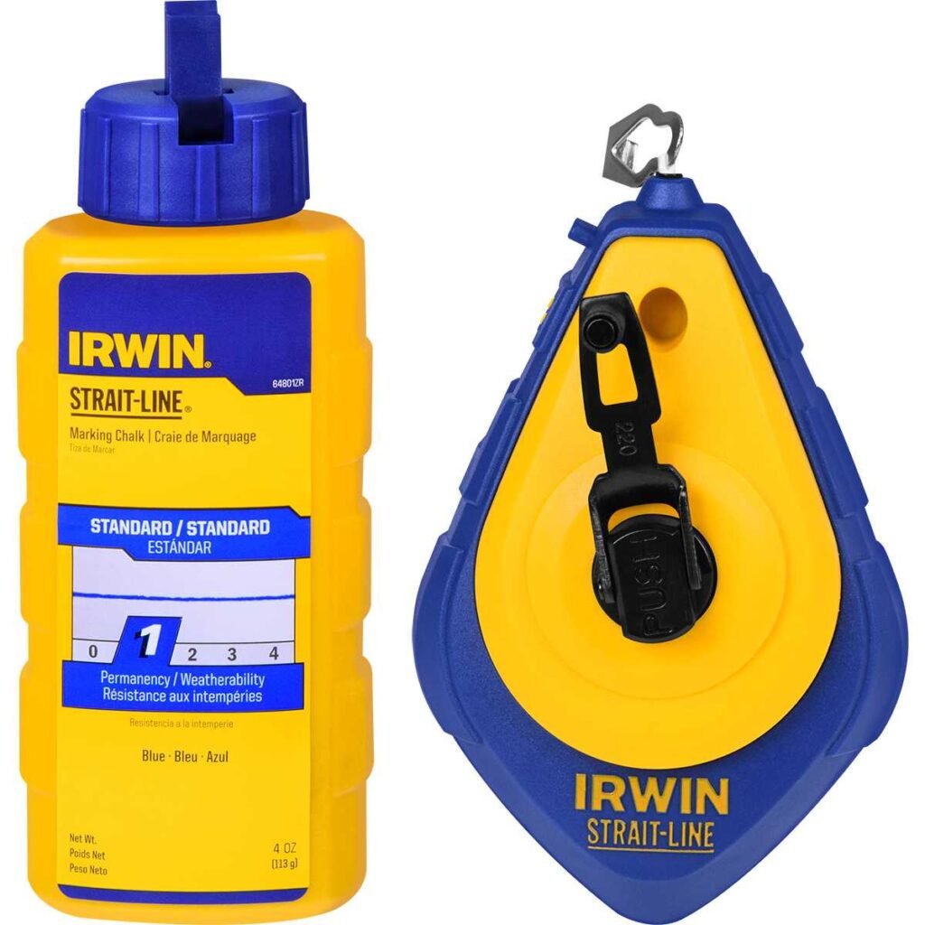 Carretel Linha De Marcação 30m Com Giz Azul Para Drywall Irwin